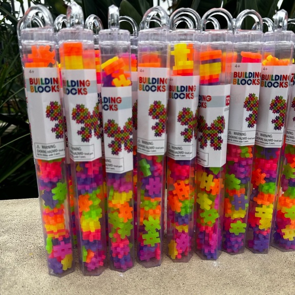 Target | Toys | 2 X Target Building Blocks Neon Glitter Colors Puzzle ...